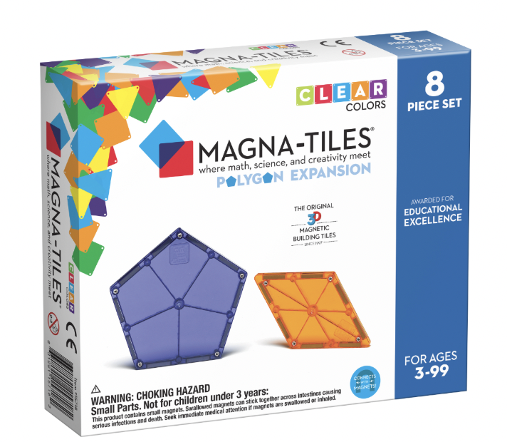 Polygons 8-Piece Expansion Set MAGNA-TILES®** – Once Upon a Book